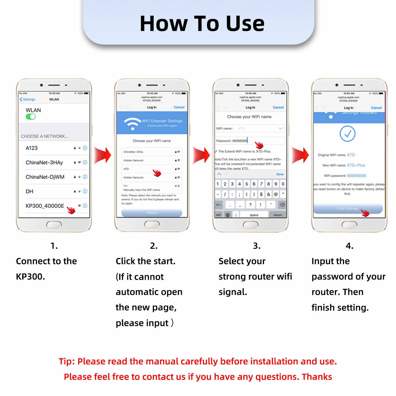 Generic 300Mbps WiFi Repeater WiFi Signal Range Extender WiFi Boost ...