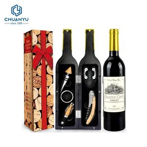 Generic 5-Piece Wine Gift Set - Bottle-Shaped Case with
