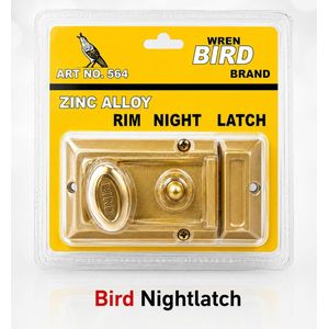 Bird Heavy Duty Zinc Alloy Rim Night Latch Door Lock – Art