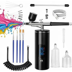 Generic Portable Airbrush Mini Air Compressor Kit Paint