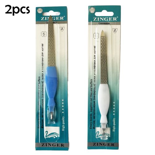 Zinger Dual Sided Metal Nail Files Perforated Dead Skin Removal @ Best ...