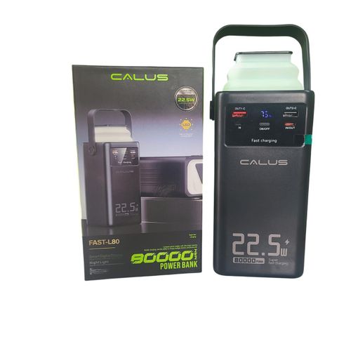 CALUS L-80 80000 capacity Power Bank – Multiple Ports, Built-In Cables ...