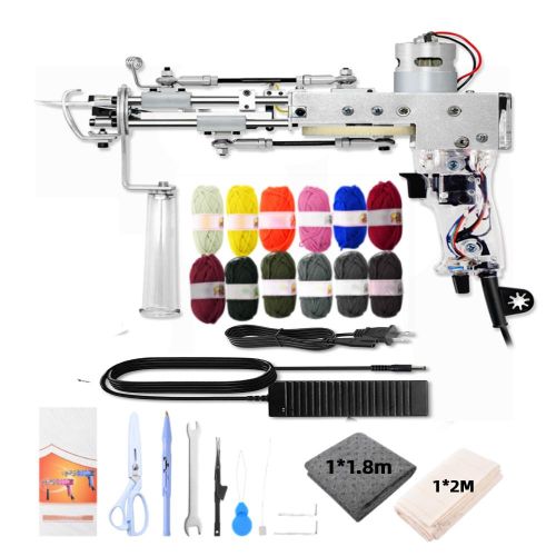 Generic 2 IN 1 Electric Carpet Tufting Gun Sets Tufting Machine Cut ...