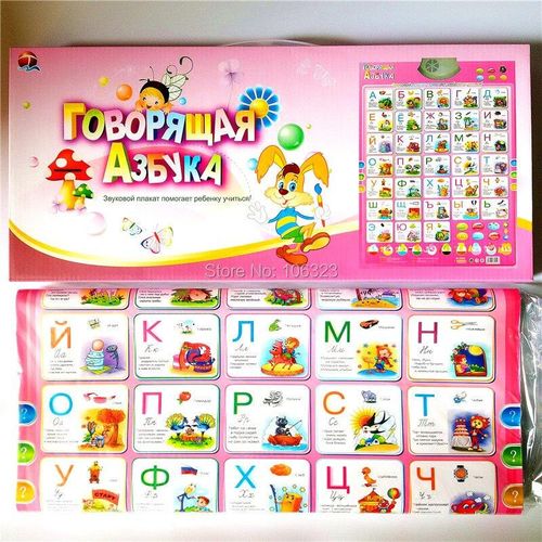 Generic Russian Alphabet Number Word Phonetic Chart Toys Russia Kid ABC ...