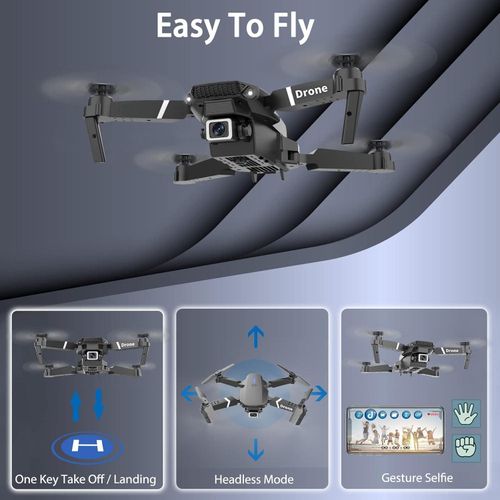 Generic D_rone With Camera for Adults Beginners Kids, Foldable RC ...