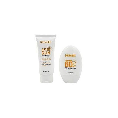 Dr. Rashel Sun Cream + After Sun Kit Anti-Aging 60++ SPF UV Protection ...