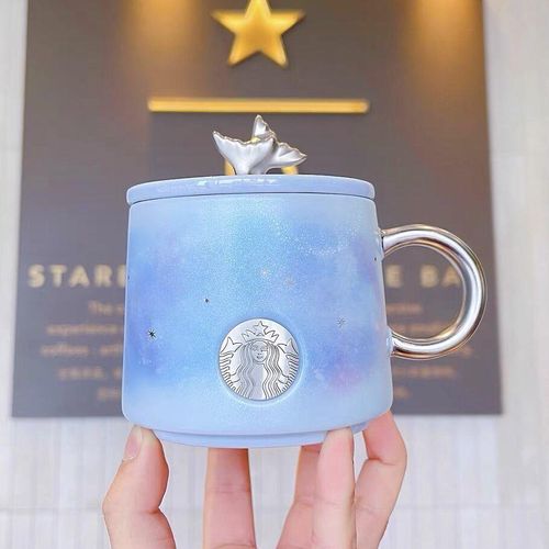 Generic Starbucks Coffee Cup Starry Sky Pisces Tail Blue Purple ...
