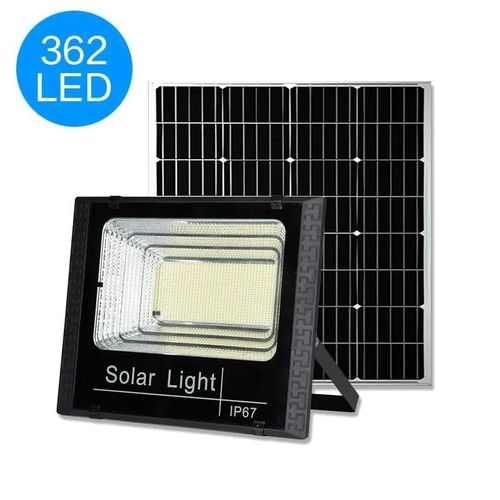 Solar Light 200W Solar Flood Lights Outdoor, IP66 Waterproof Dusk to ...