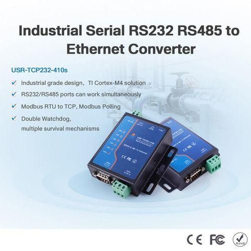 Generic Version Modbus To Ethernet Converters Usr Tcp232 410s Rs232 Rs485 Dns Dhcp Serial To