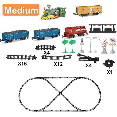 Generic Kids Electric Train Railway RC Trains Toy Christmas Train Set ...