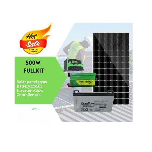 Sunlight Solar 500Watts Solar Panel + 200Ah Solar Battery +1500W Solar ...