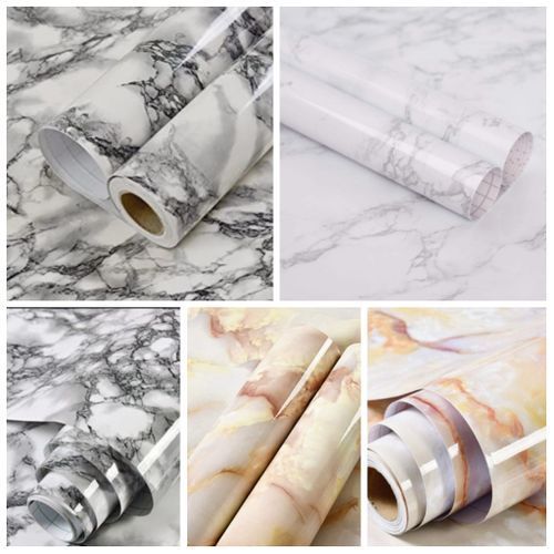 Generic Self Adhesive Marble Vinyl Wallpaper Roll-Brown @ Best Price ...
