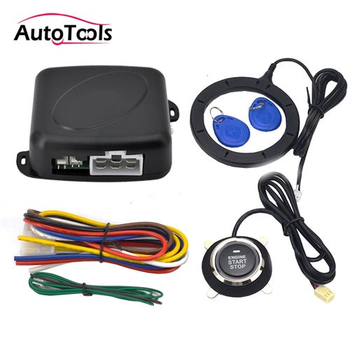 Generic Auto Car Alarm Engine Starline Push Button Start Stop RFID Lock ...