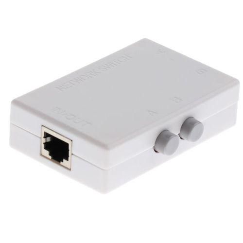 Generic 2Ports RJ45 Manual AB Sharing Network Switch Box Selector ...