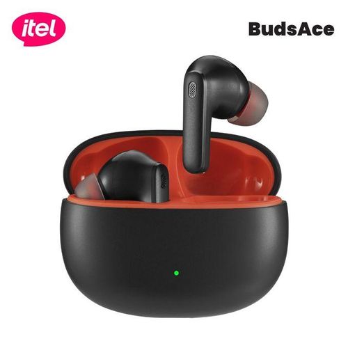 Itel TWS BudsAce Earbuds Earpods Buds Ace ENC Bass 35 Hours @ Best ...