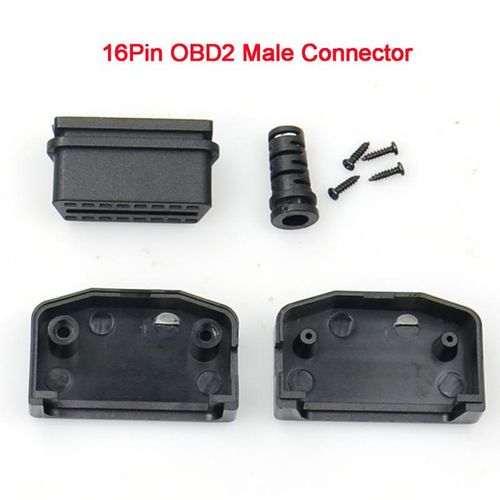 Generic 16 Pin Automobile Black Female Connector Obd2 Wire Sockets Obd ...