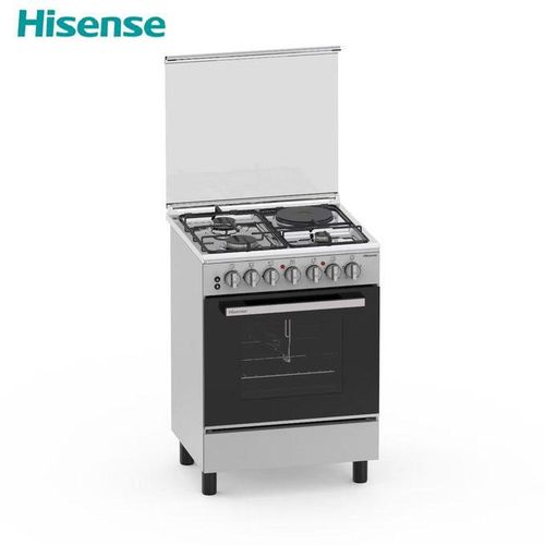 Hisense Standing Cooker - 60x60, 3 Gas Jet Burners + 1 RAPID Hot Plate ...