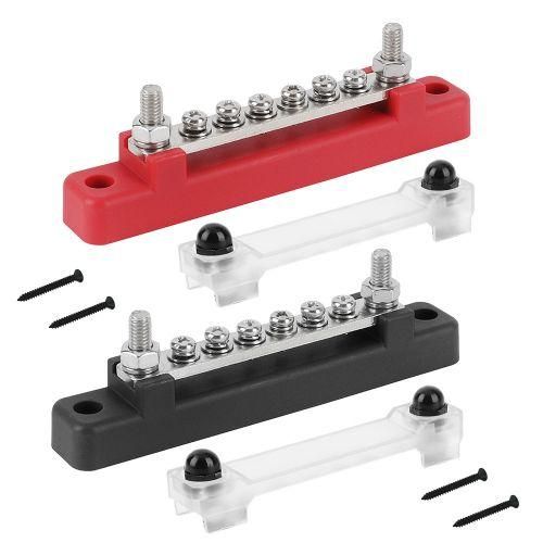 Generic Automotive fuse Terminal Bus Bar 12v 5/6 Point 1/4 Inch M6 Stud ...
