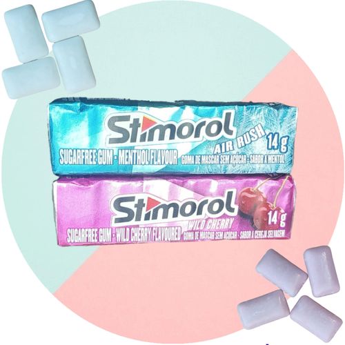 STIMOROL Sugar Free Menthol Flavour Chewing Gum + Sugar Free Wild ...