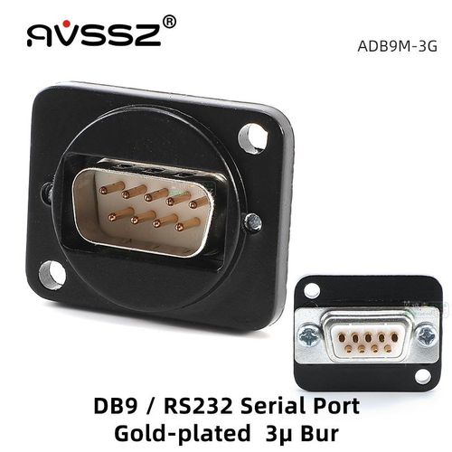 Generic Avssz Db9 Rs232 To Db9 Male Female Adapter Lockable Vga Db15 ...