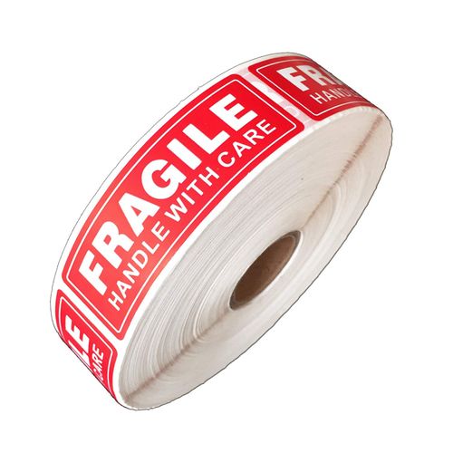 Generic 1 Roll/500Pcs Fragile Stickers - Fragile Handle With Care ...
