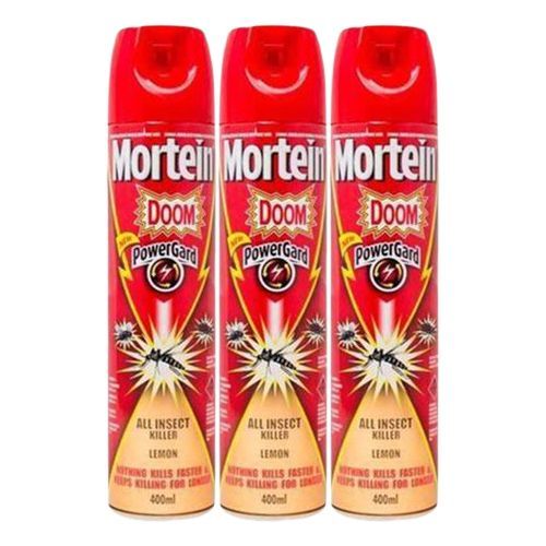 Mortein 3pcs Mortein Doom PowerGuard All Insect Killer Lemon 600 Ml ...
