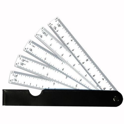 Generic Scale Ruler Fan Shape with 5 Blades for Engineering Architects ...