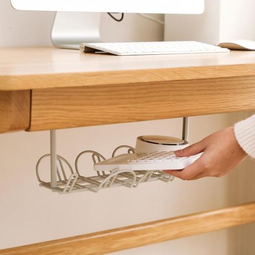 Generic Cable Wire Rack Table Bottom Hanging Basket Shelf Organizing ...
