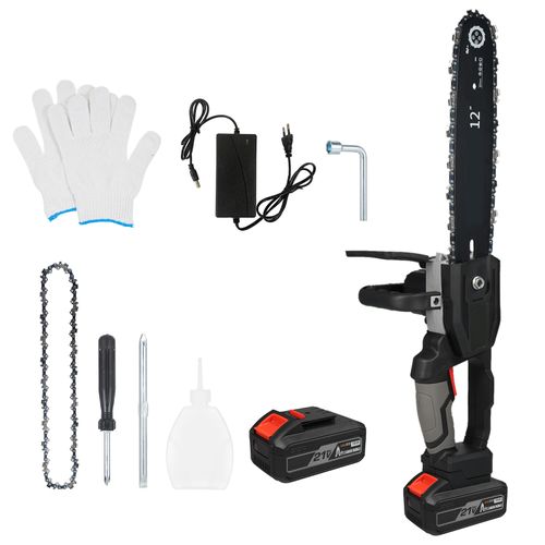 Generic Cordless Mini Chainsaw, 12-INCH Electric Chainsaw, Battery ...