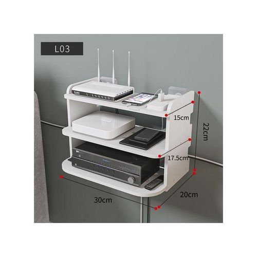 Generic Wall Mount Storage TV Box Router Sh Set-Top Box Bracket Holder ...