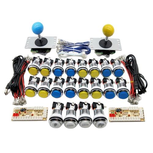 Generic 2 Players Joystick Controller Diy Kit Classic Arcade Buttons ...