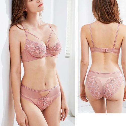 Generic Sexy Lace Ultra Thin Transparent Bra And Panties Set Large Size Underwear Set Lingerie S Women Brassieres A B C D Dd Cup Best Price Online Jumia Kenya