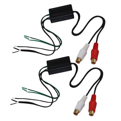 Generic 2x Car Audio Speaker Wire To Rca Line Output Converter Cable ...
