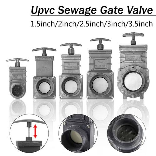 Generic Dn32/dn40/dn50/dn65/dn80 Upvc Sewage Gate Valve 1.5inch/2inch/2 ...