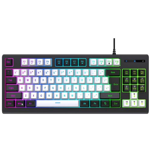 Generic usb wired RGB Backlit 87 keys gaming mechanical keyboard ebs ...