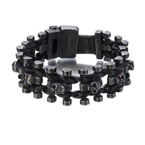 Generic 915 Generation Retro Black Stainless Steel for Men Punk Rock ...