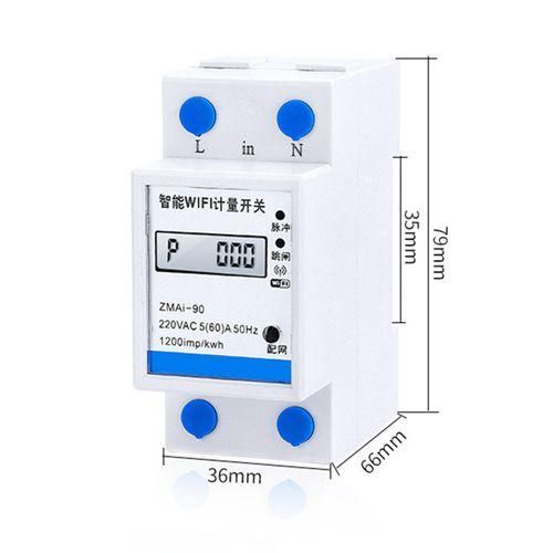 Generic Smart Energy Meter WiFi Power Meter Monitor Power For Rental ...
