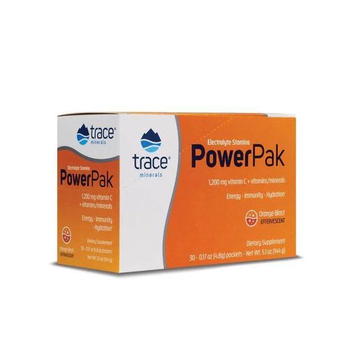 Trace Minerals Research PowerPak Electrolyte Sachets Orange Balst 1200g ...