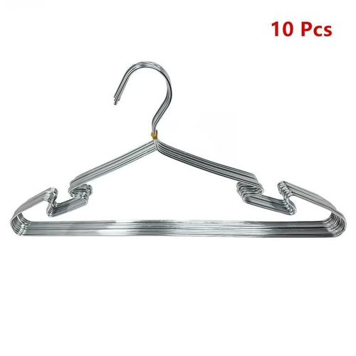Generic 10 Pieces Stainless Steel Wire Coat Hangers – Heavy Duty ...