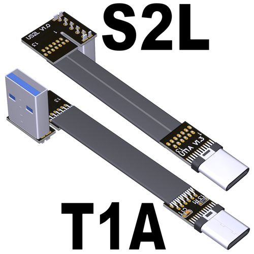 Generic Adt Usb3.1 Gen2 Type To Type A Flat Ribbon Data Cable Usb 3.1 ...