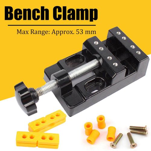Generic Adjustable Bench Clamp Vise Jaw Opening Parallel Table DIY ...