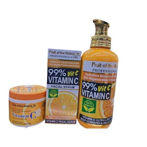 Fruit Of The Wokali Vitamin C Skin Care Cream, Facial Serum and Body ...