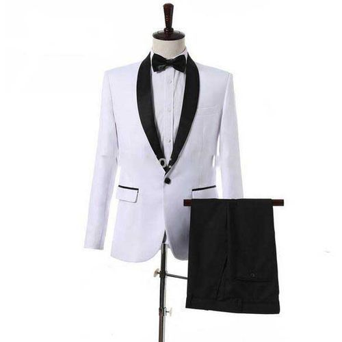 Fashion Men Suits Double Breasted Groom Tuxedos Groomsmen Best Men ...