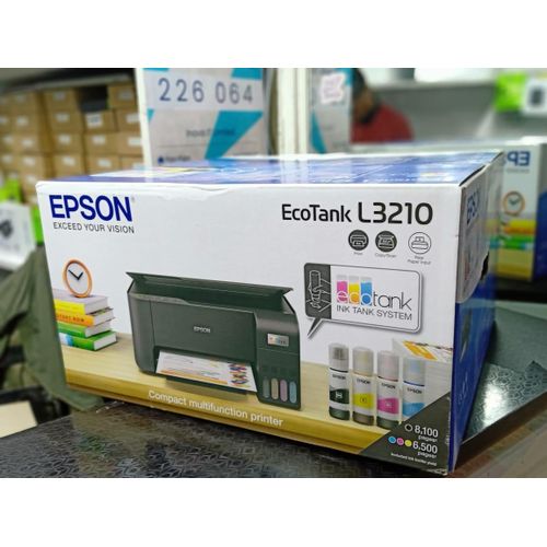 Epson EcoTank L3210 A4 Printer (All-in-One) with free printer cable ...