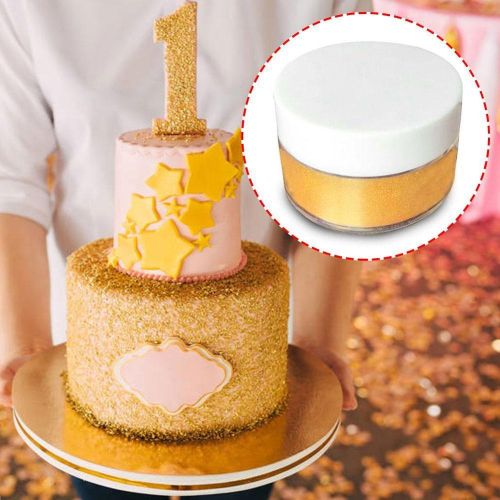 Edible Gold Dust Cake