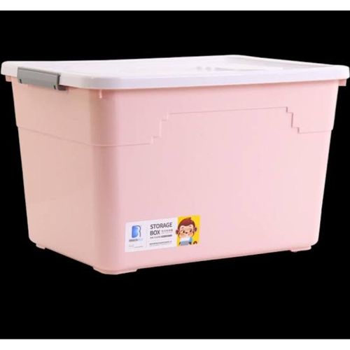 Generic 1PC LARGE PLASTIC STORAGE CASE 80L / PLASTIC STORAGE BOX / HAS ...