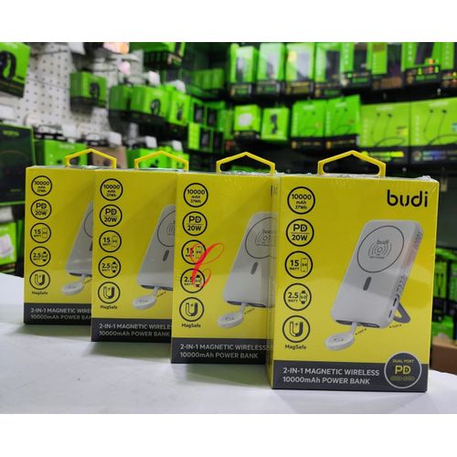 Generic Budi PB806W – 10,000mAh 2-in-1 Magnetic Wireless Power Bank ...