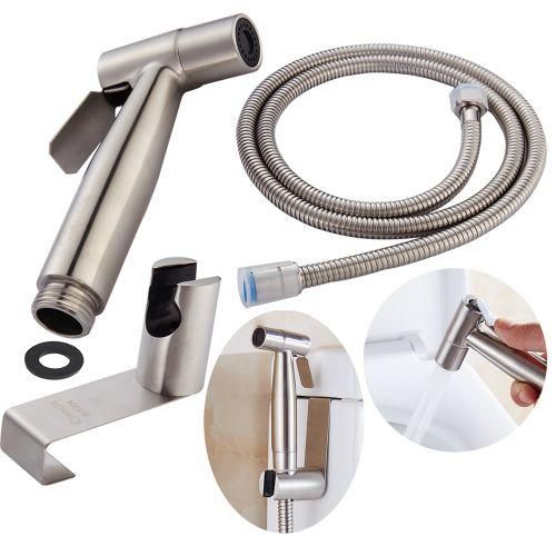 Generic Sus304 Stainless Steel Nickle Bathroom Handheld Bidet Shattaf