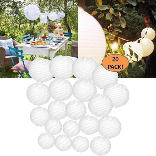 White paper lanterns bulk store