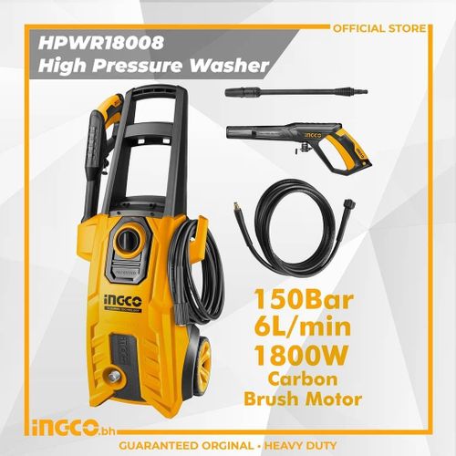 Ingco PRESSURE WASHER 1800W CAR WASH MACHINE 1800 Watts Spray Cleaner Water Gun Heavy Duty Best Price Online Jumia Kenya